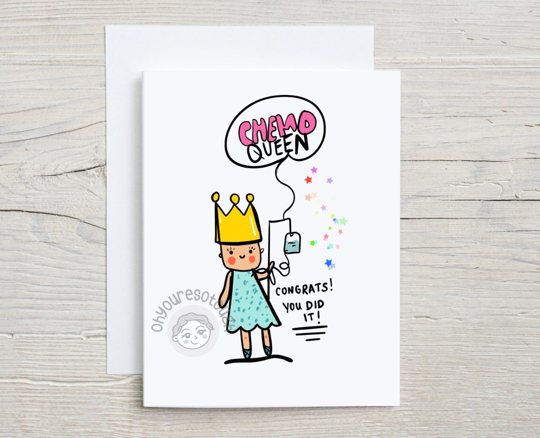 End of Chemo Card - End of Chemo Celebration - Cancer Card - Chemo Card ...