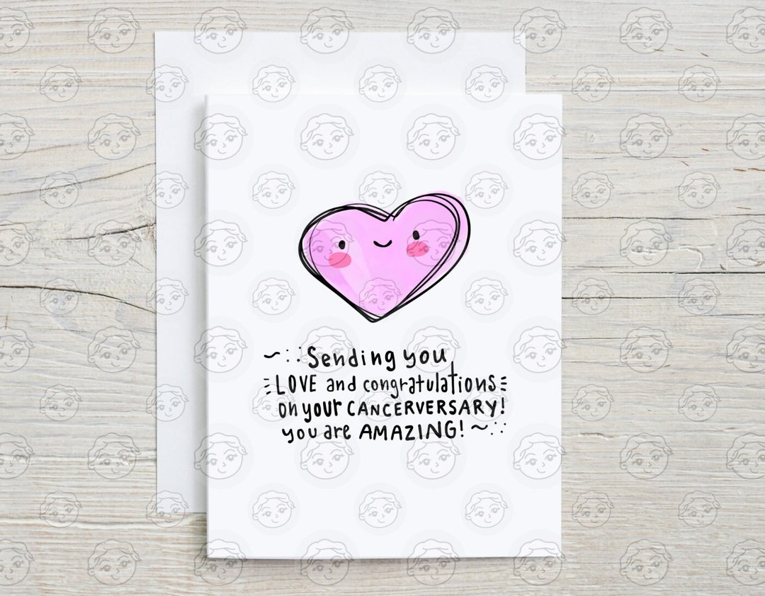 Cancer Anniversary Card - Cancerversary Card Cancer Card - Funny Cancer ...