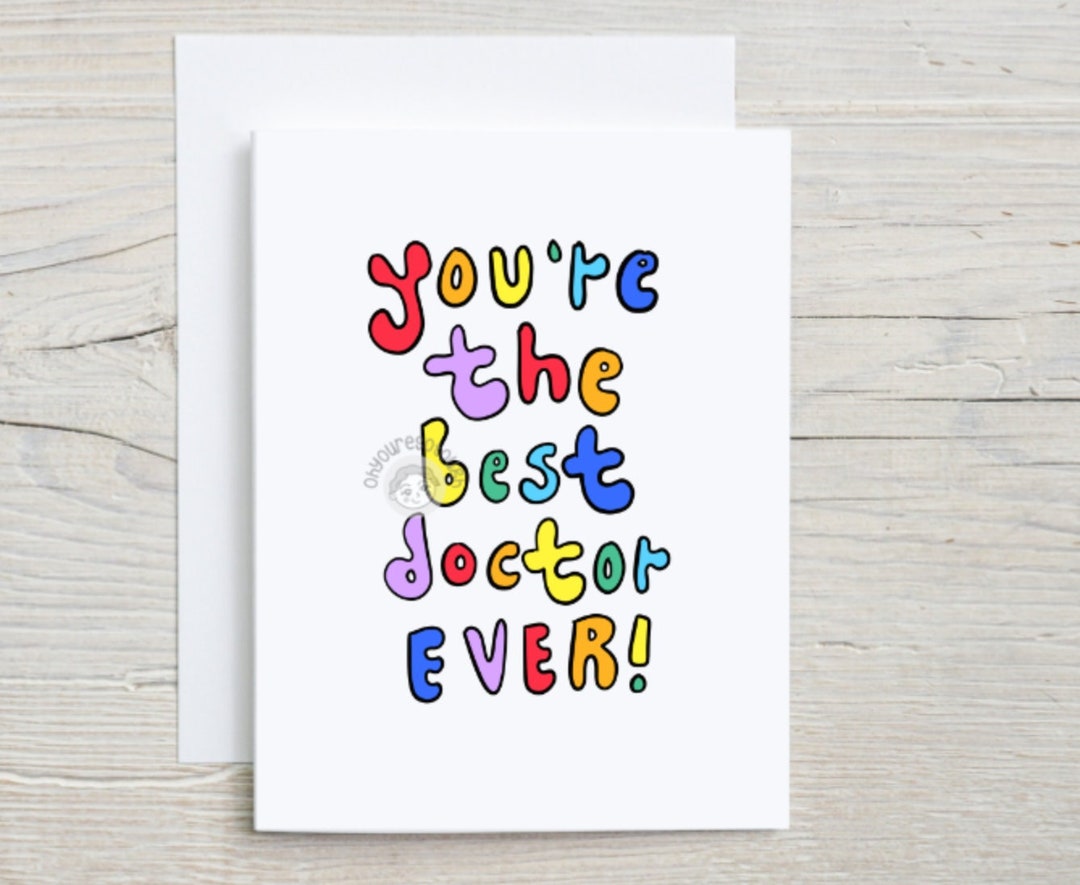 Doctor Thank You Card Funny - Doctor Gifts - Doctor Thank You Gift ...