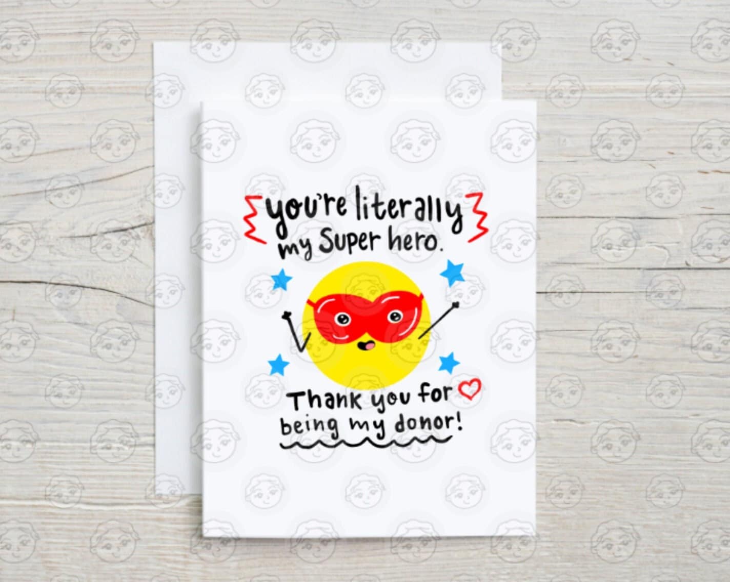 Organ Donor Thank You Card Stem Cell Donor Card Organ Donor Gift Organ ...