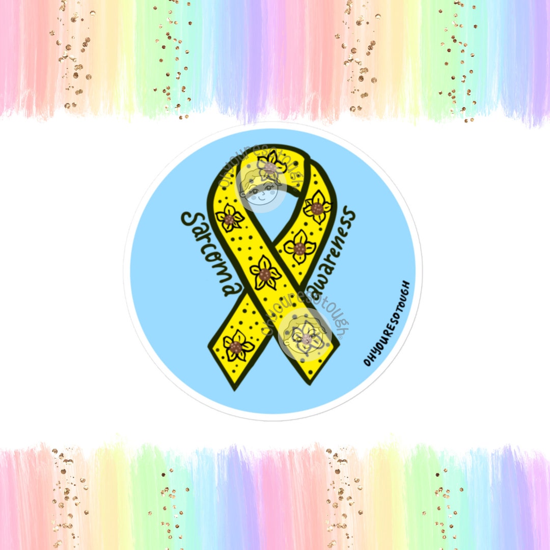 Sarcoma Sticker - Sarcoma Awareness Sticker - Sarcoma Cancer Sticker ...