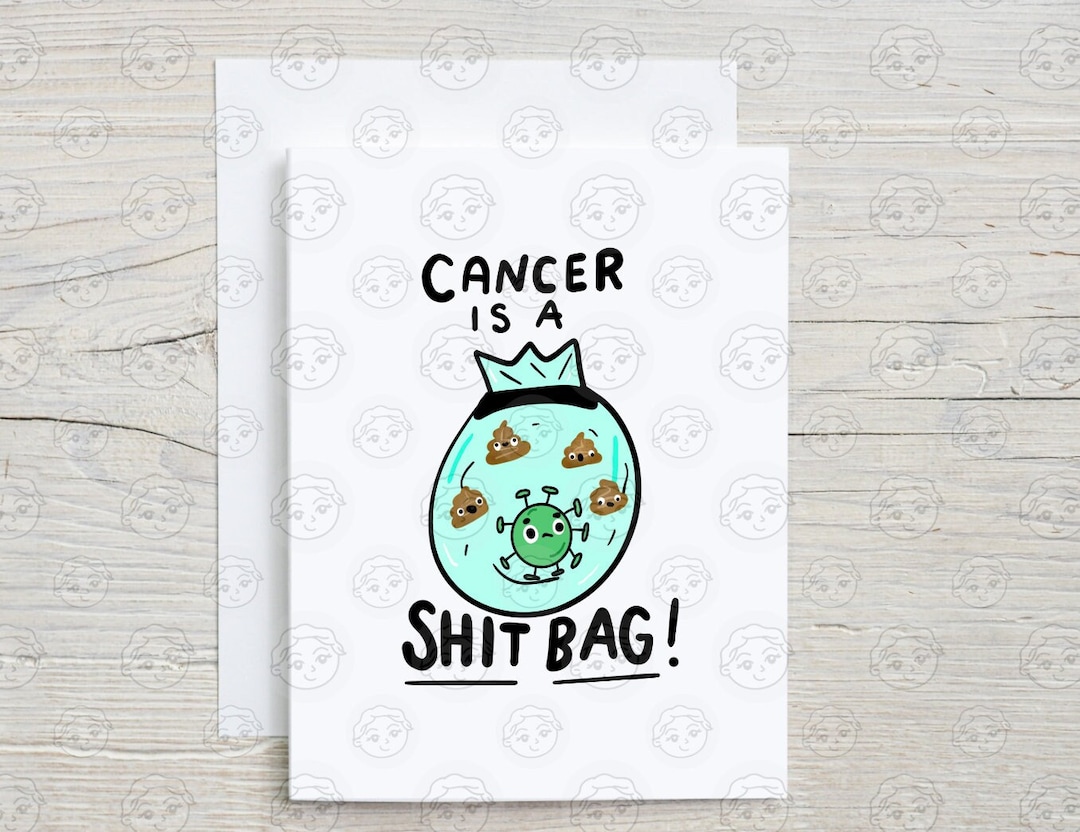 Cancer Card - Funny Cancer Gift - Cancer Greeting Card - Cancer Support ...
