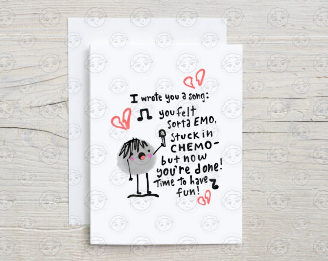 End of Chemo Card - Chemo Song - Funny Chemo Card - Funny Cancer Card ...