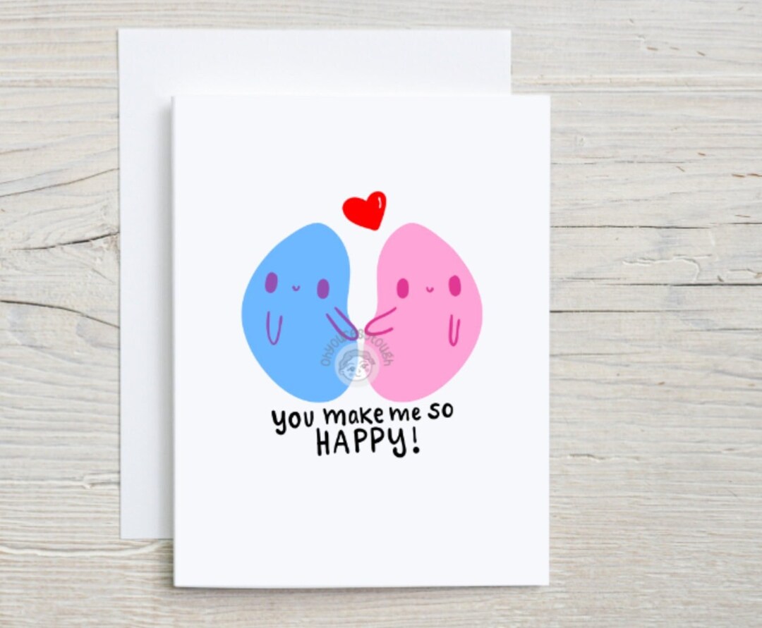 Cute Card for Partner - You Make Me so Happy - Friend Card Funny ...