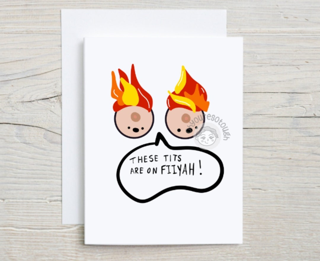 Breast Cancer Card Funny - Breast Cancer Encouragement Card - Breast ...