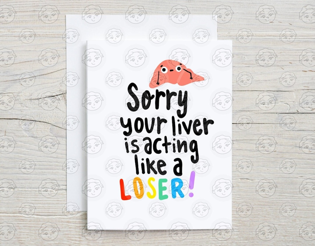Liver Cancer Card - Liver Cancer Gift - Liver Transplant Card - Liver ...