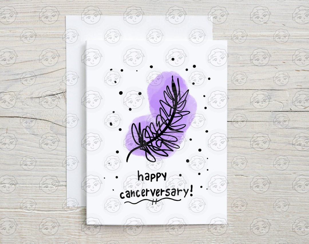 Cancer Anniversary Card - Cancerversary Card Cancer Card - Funny Cancer ...