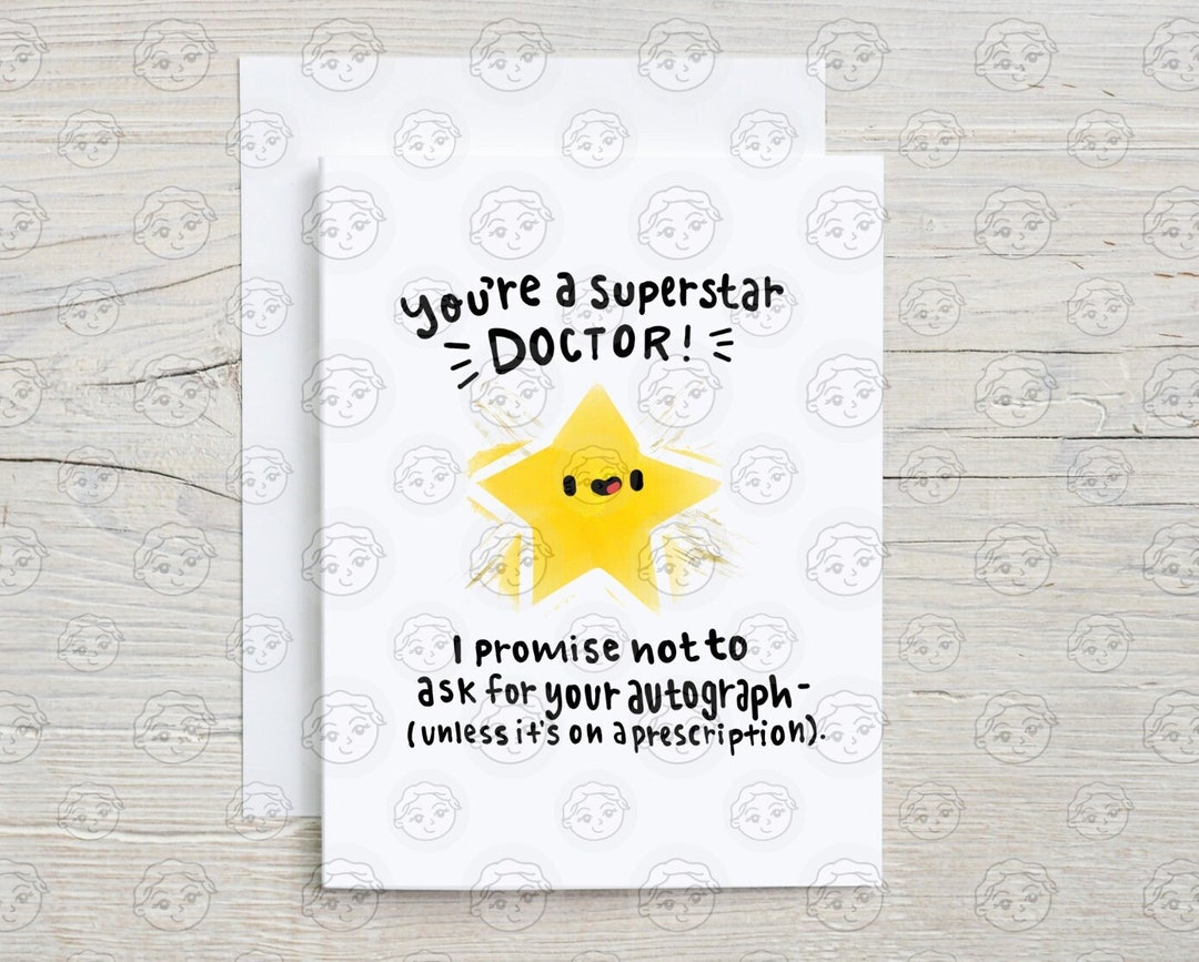 Doctor Thank You Card - Doctor Gift Funny - Doctor Thank You Gift ...