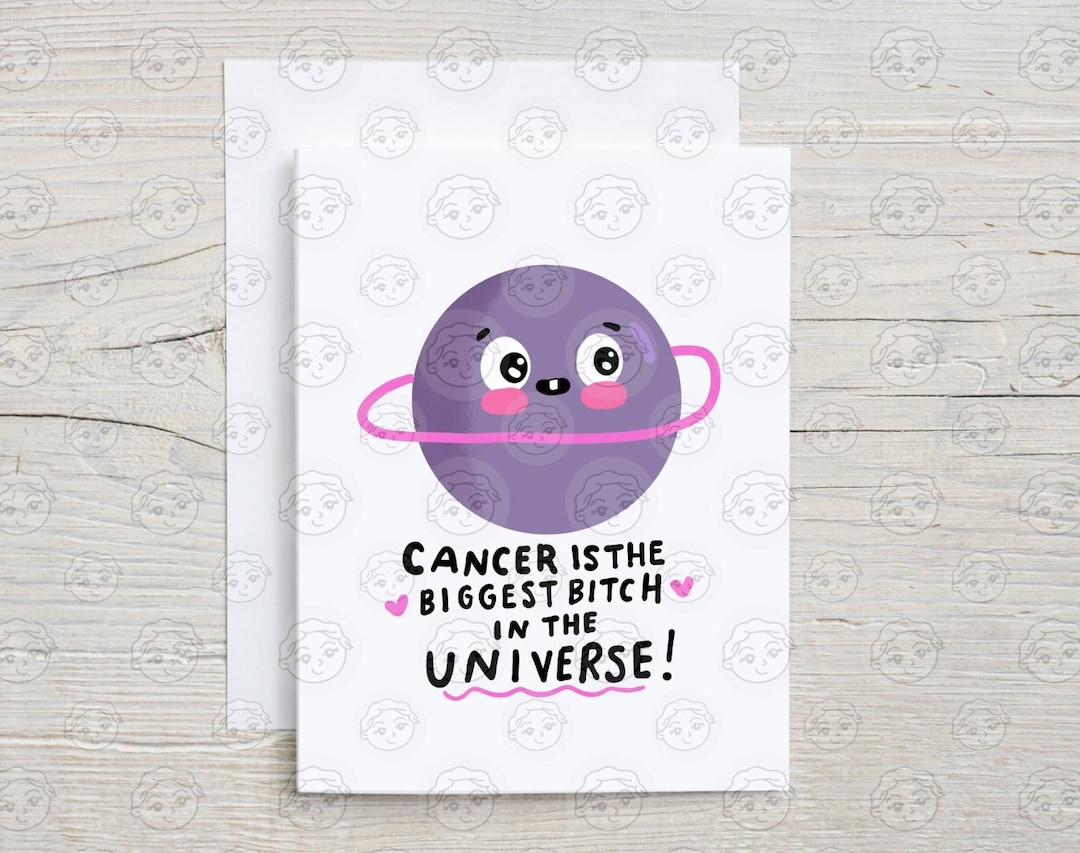 Cancer Encouragement Card Funny - Cancer Card Cute - Cancer Fighter ...