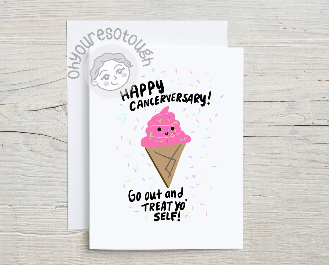 Cancer Anniversary Card Cancerversary Card Cancer Card - Etsy