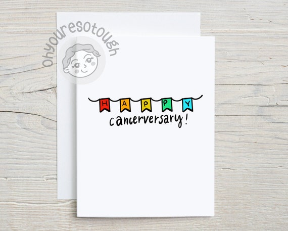 Cancer Anniversary Card Cancerversary Card Cancer Card | Etsy
