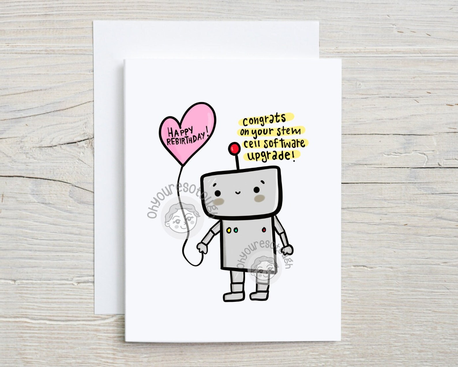 Happy Rebirthday Card Stem Cell Transplant Card Bone - Etsy