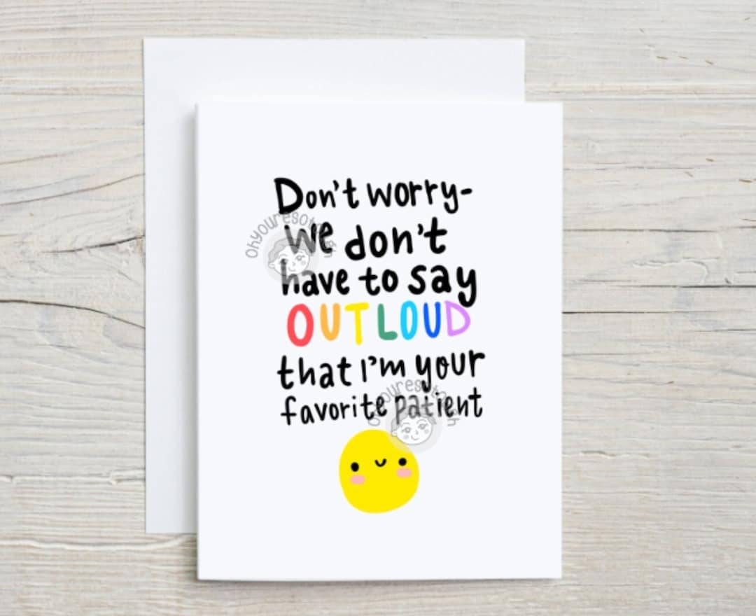 Funny Doctor Thank You Card - Doctor Greeting Card - Doctor Thank You ...