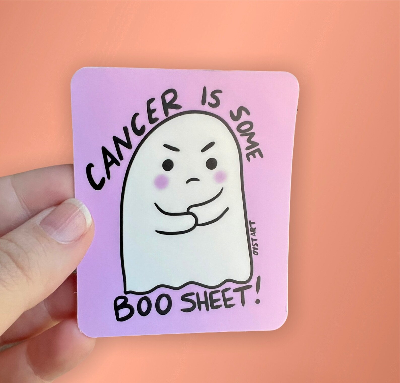 Cancer Awareness Sticker Funny Cancer is Some Boo Sheet - Etsy