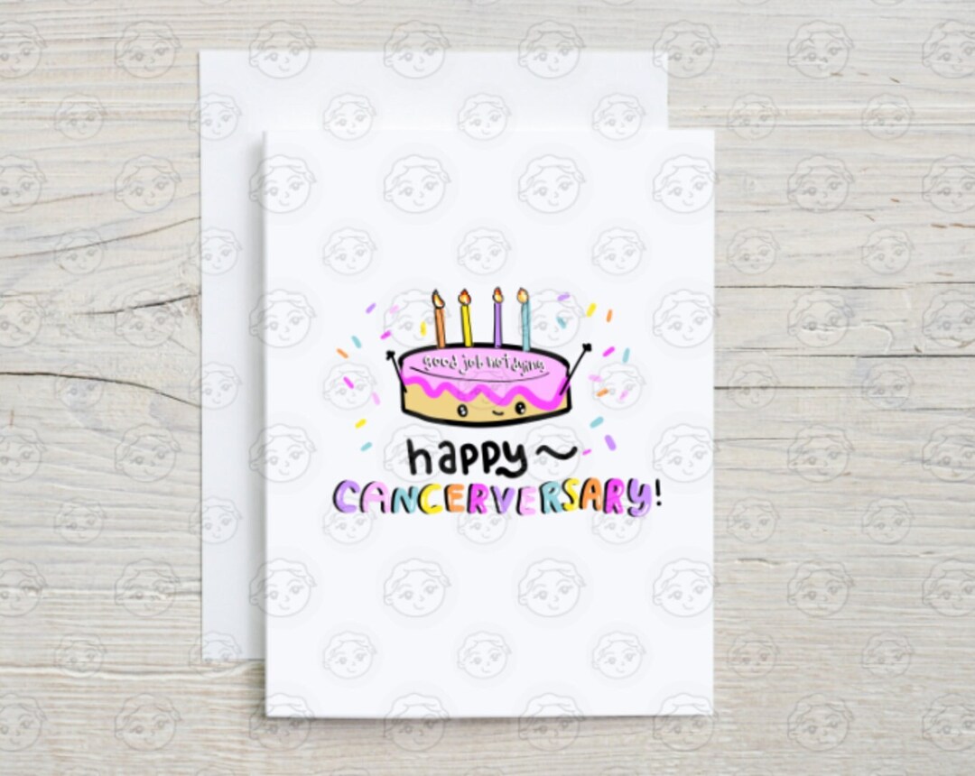 Happy Cancerversary Card - Cancer Anniversary Card - Cancer Free Card ...