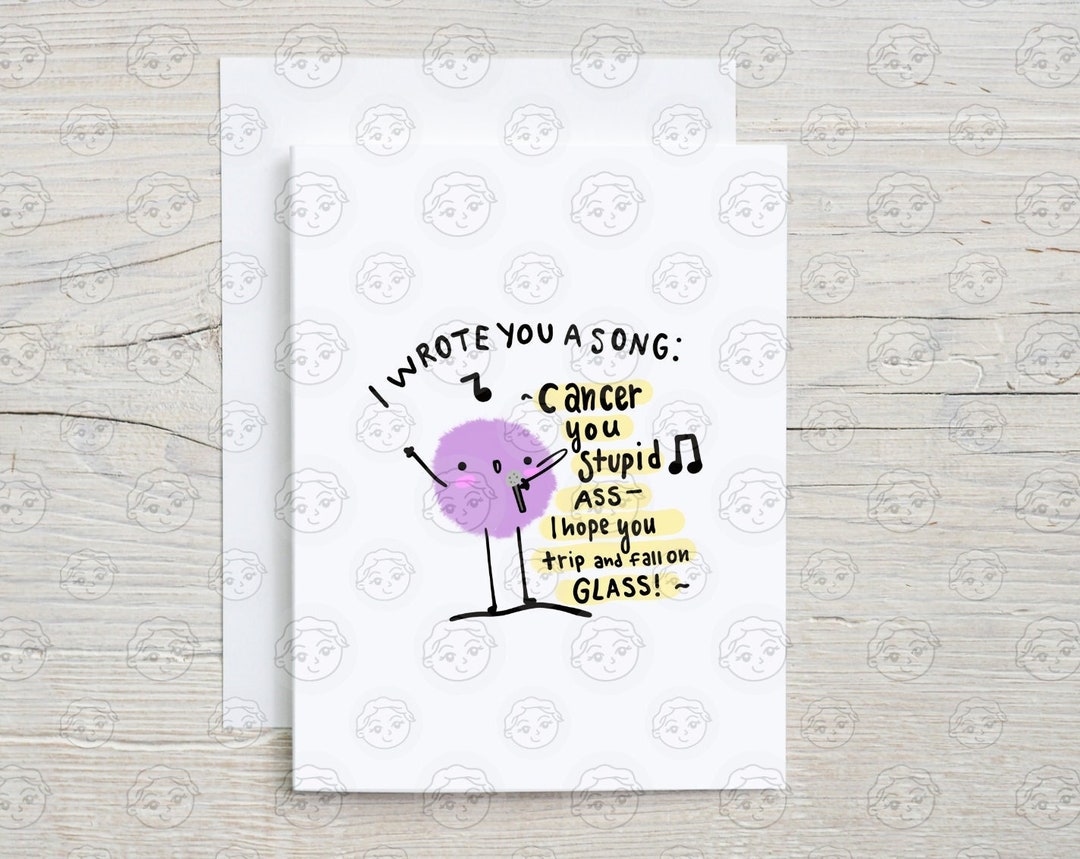 Cancer Greeting Card Funny - Cancer Song - Cancer Encouragement ...