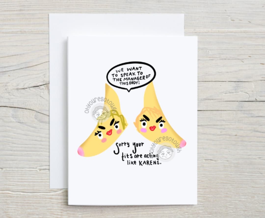 Breast Cancer Card Funny Breast Cancer Support Card Breast Cancer Gift ...