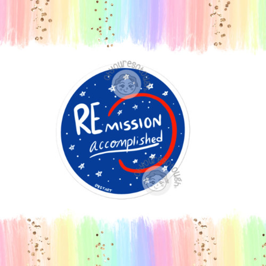 Cancer Remission Sticker - Cancer Free Sticker - Remission Accomplished ...