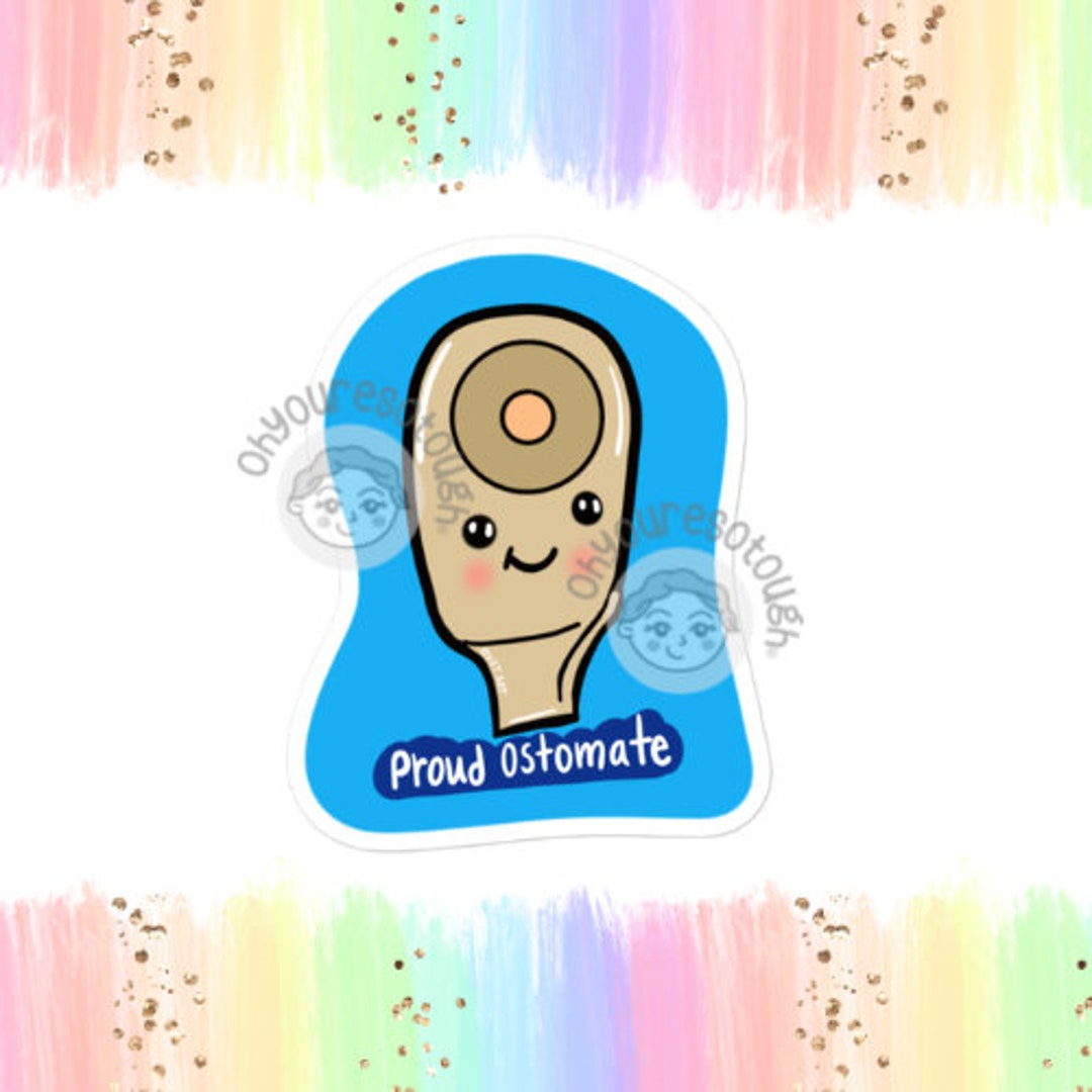 Ostomate Sticker - Ostomy Bag Sticker - Ostomy Awareness - Ostomy Bag ...