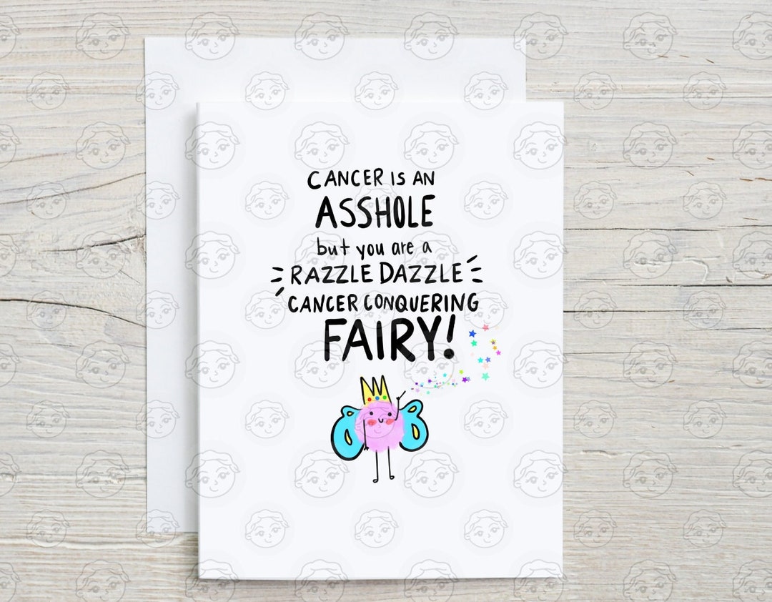 Funny Cancer Card - Cancer Greeting Card - Funny Cancer Gift - Cancer ...