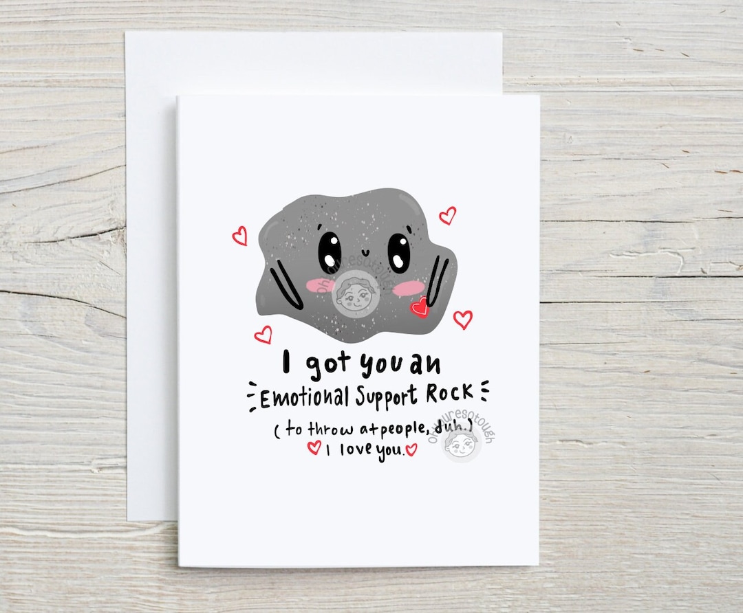 Funny Cute Support Card - Encouragement Card - Inspirational Card - I ...