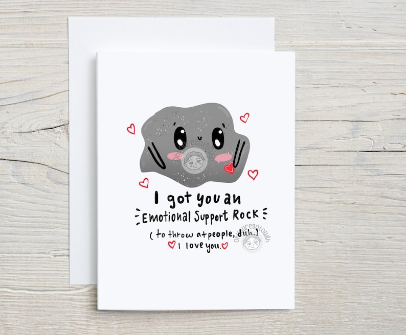 Funny Cute Support Card - Encouragement Card - Inspirational Card - I ...