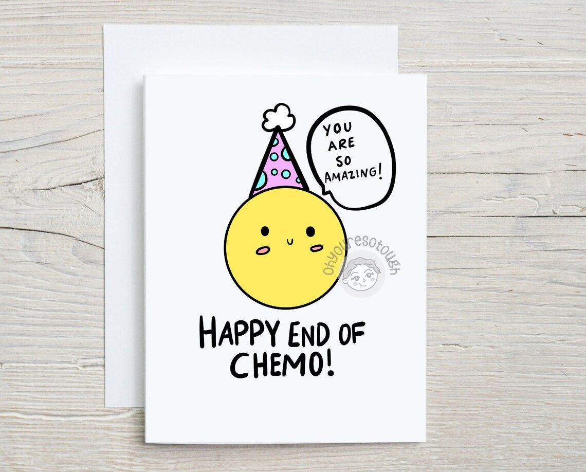 End of Chemo Card End of Chemo Celebration Cancer Card | Etsy
