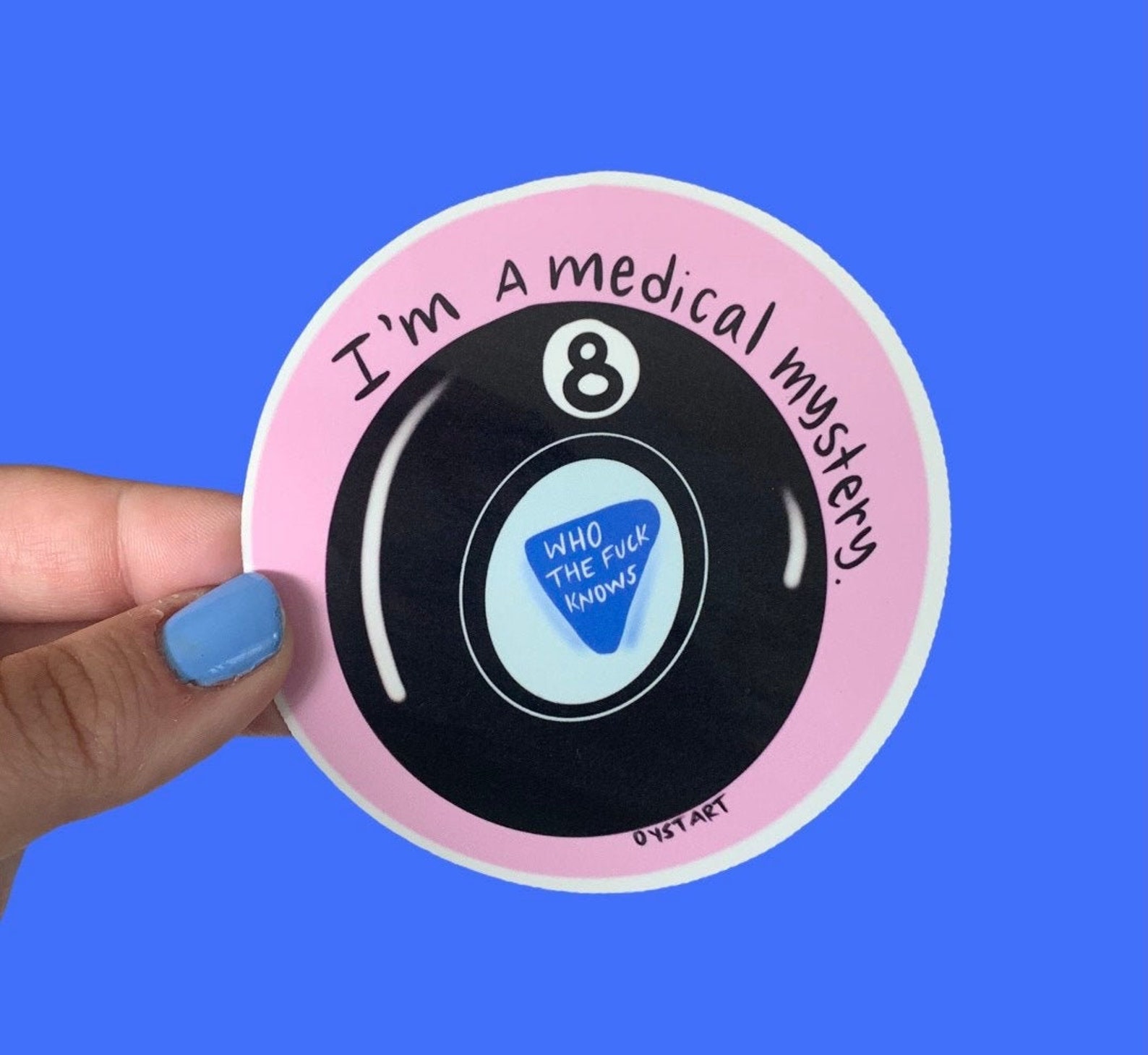 Medical Mystery Sticker Funny Chronic Illness Sticker | Etsy