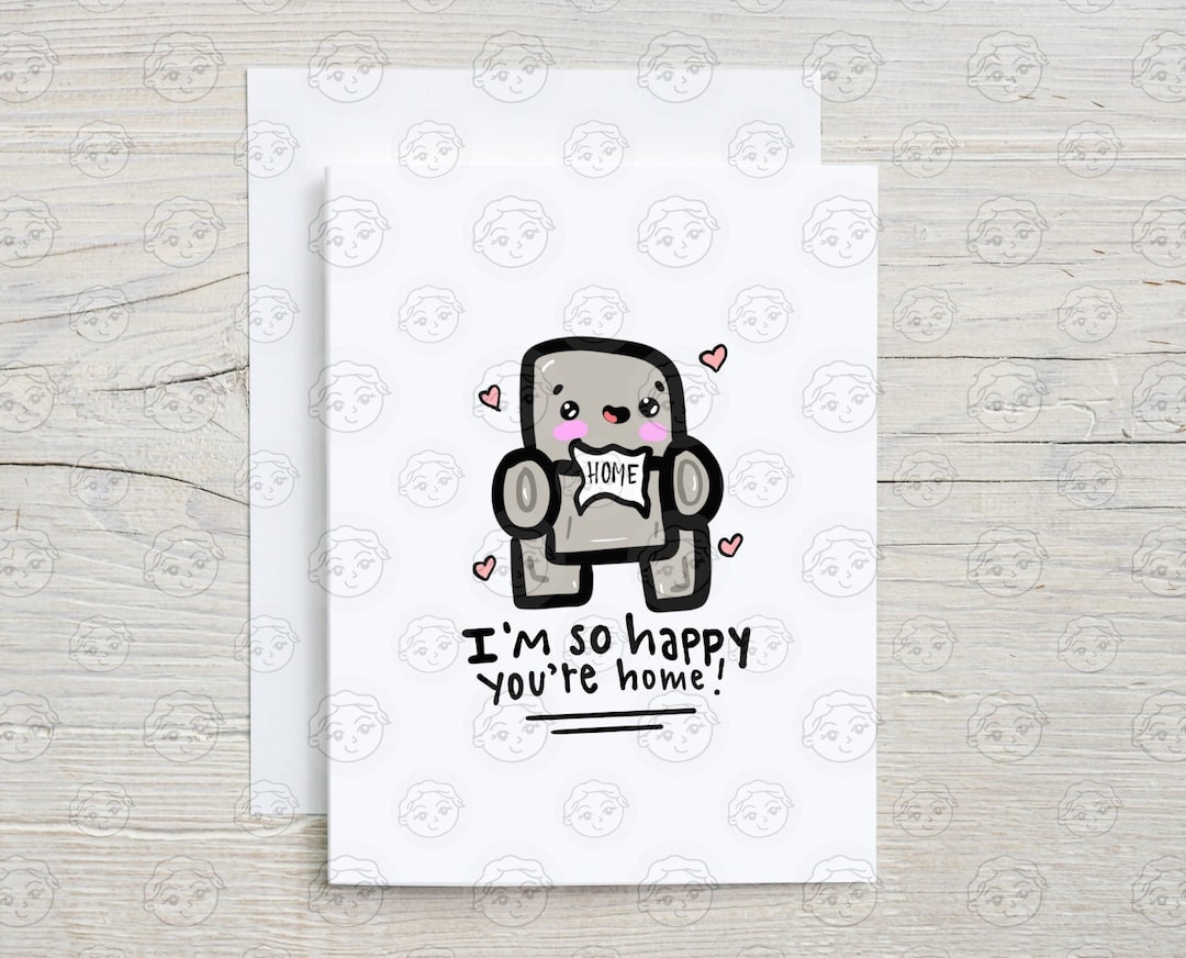 Welcome Home Card - Home From Hospital Card - Home From Military Card ...