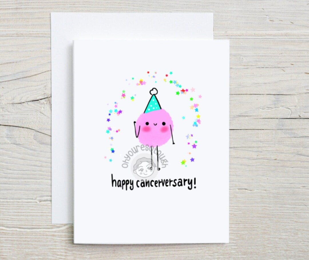 Cancer Anniversary Card - Cancerversary Card Cancer Card - Funny Cancer ...