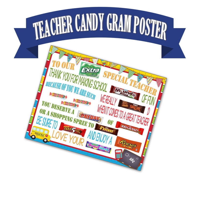 Candy Gram Poster - Etsy
