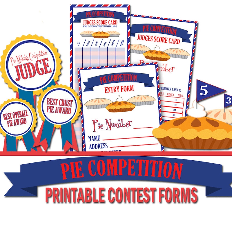 Baking Contest Score Sheet - Etsy