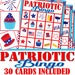 Patriotic Party Bingo Game, Fourth of July Party Game, Memorial Day ...