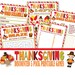 Thanksgiving Printable Games Class Thanksgiving Party Class | Etsy