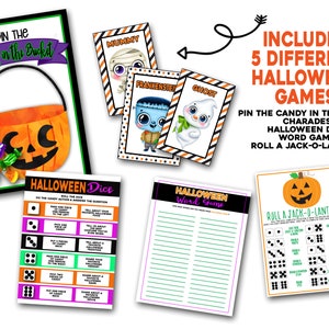 Halloween Party Game Bundle, Group Party Game, Family Friendly ...