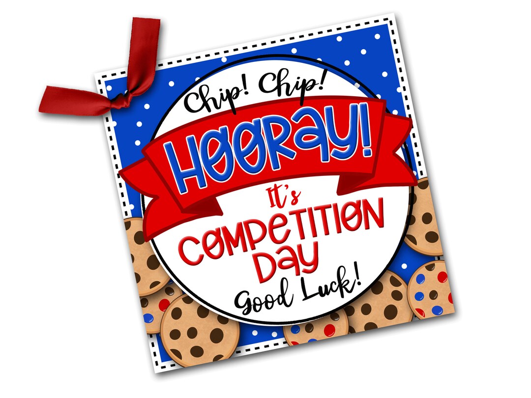 Competition Treat Tag, Chip Chip Hooray It's Competition Day, Dance ...