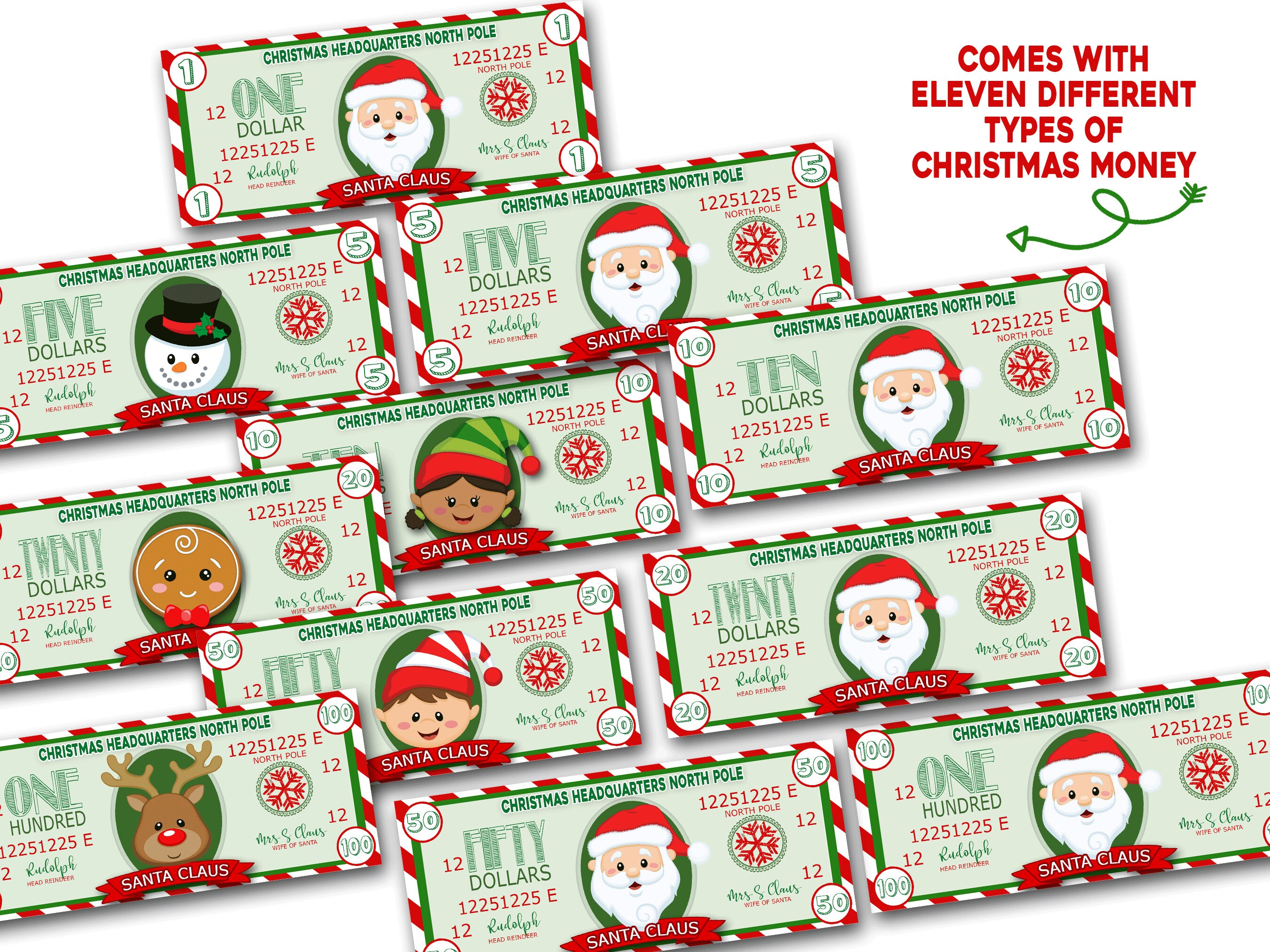 Christmas Play Money