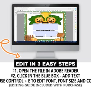 Halloween Award Certificates, Halloween Pumpkin Carving Certificates ...
