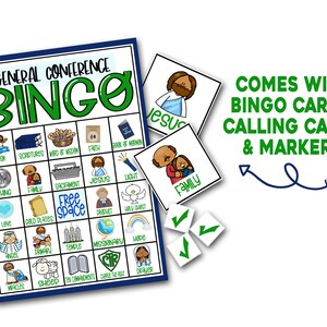 General Conference Bingo, General Conference Activities for Kids, LDS ...