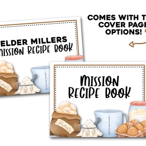 Missionary Recipe Book, LDS Missionary Recipes, Recipe Book for ...