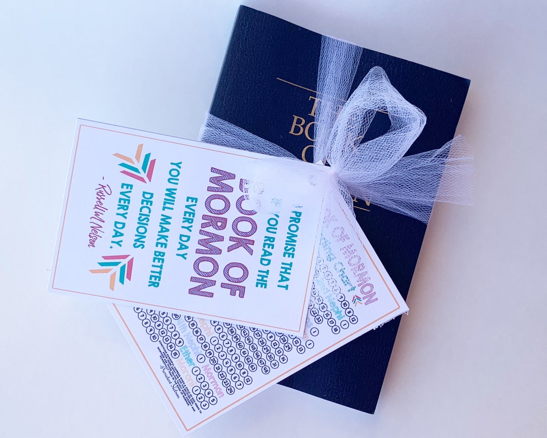 Ministering Gift Idea, Book of Mormon Read Chart, Book of Mormon Gift ...