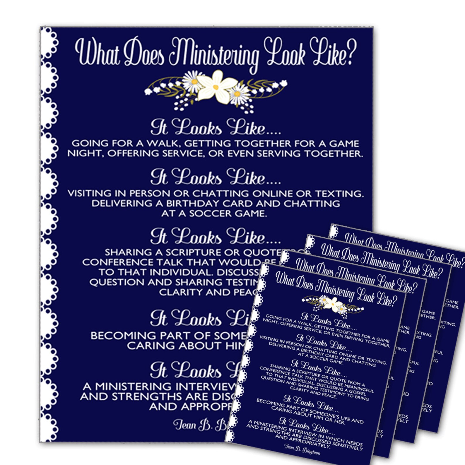 LDS Ministering Handout Relief Society Handout Ministering - Etsy