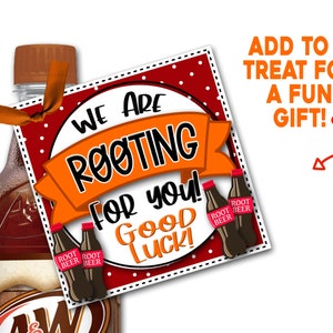 Game Day Treat Tag, We Are Rooting for You, Sports Team Gift, Game Day ...