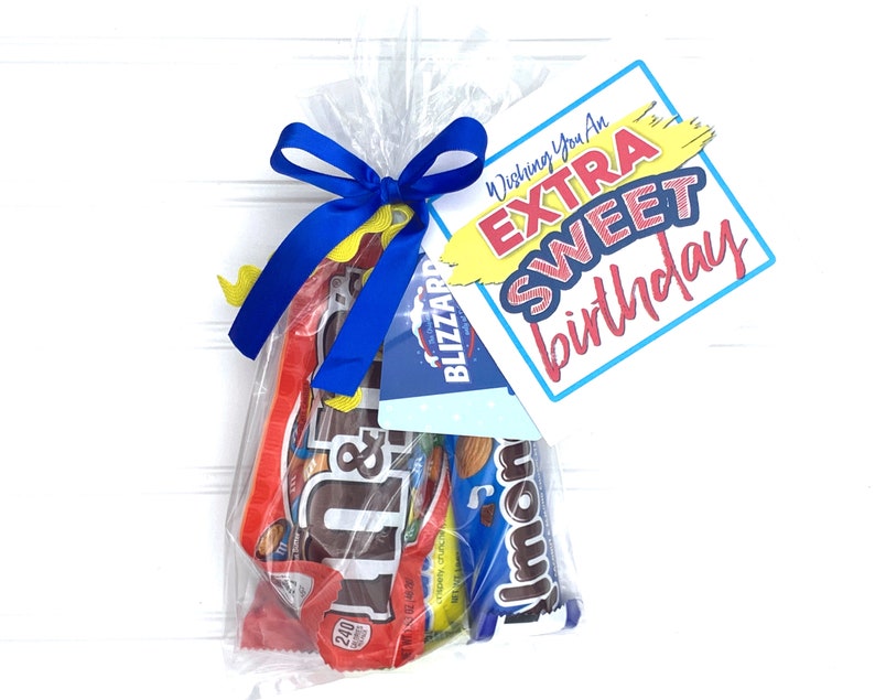 Birthday Gift Tag Candy Bar Birthday Gift Birthday Gift - Etsy