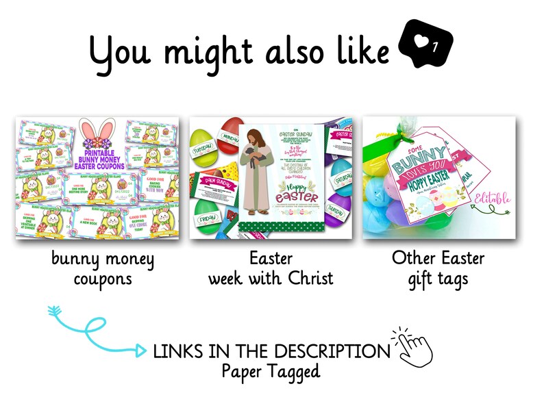 Easter Ministering Gift Tag Ministering Tag April - Etsy