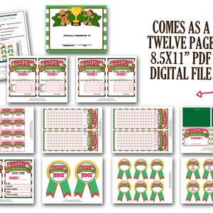 Christmas Cookie Bake off Competition Forms, Cookie Competition Judges ...