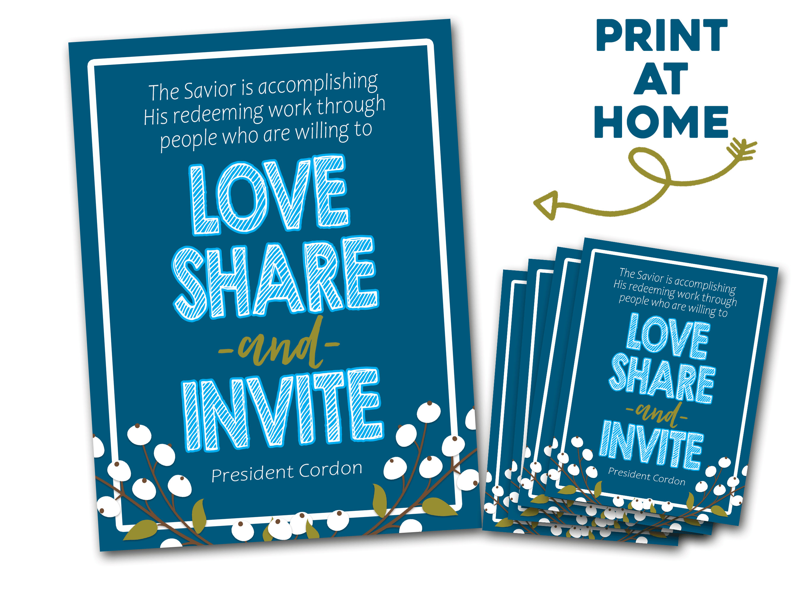 RS YM Handout Love Share Invite LDS Printable Love Share Invite Poster ...
