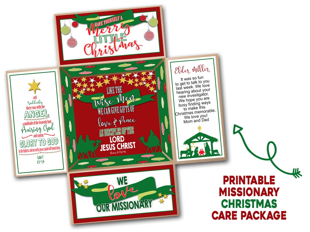 LDS Missionary Christmas Package, Printable Missionary Christmas ...
