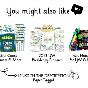 LDS Activity Days Spotlight, Printable Instant Download, LDS Young ...