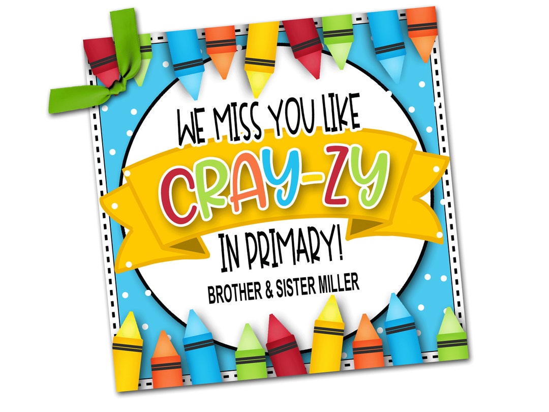We Missed You In Primary Drop By T Tags Primary Teacher Etsy